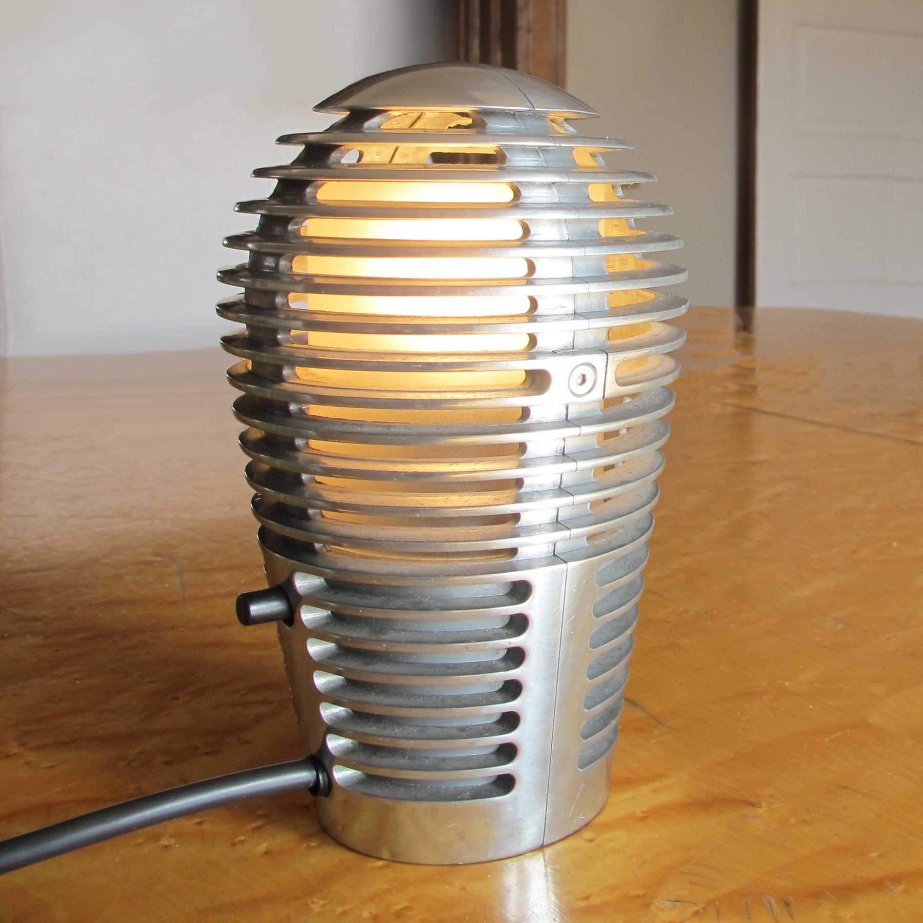 Vintage Cast Aluminum Louvered Accent Lamp for Metalarte – Vintage ...